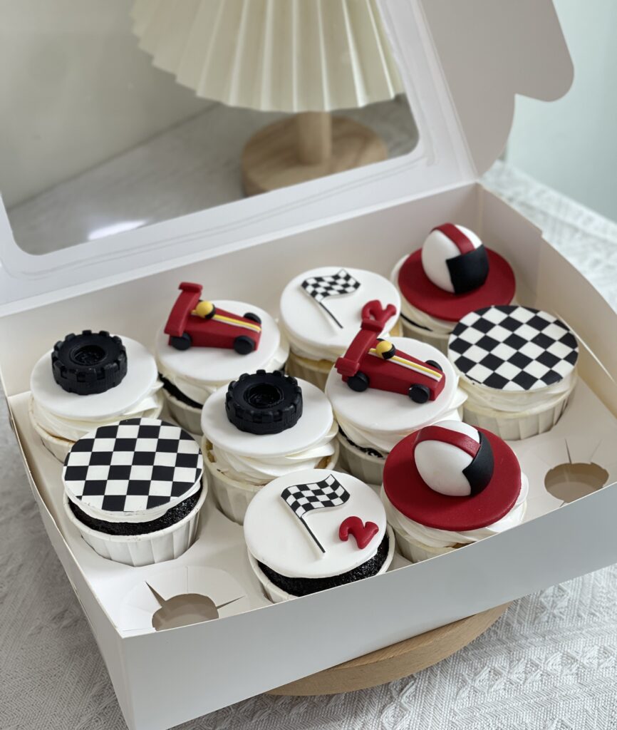 2D Racing Car Cupcake | Klang Valley Fondant Cake & Desserts