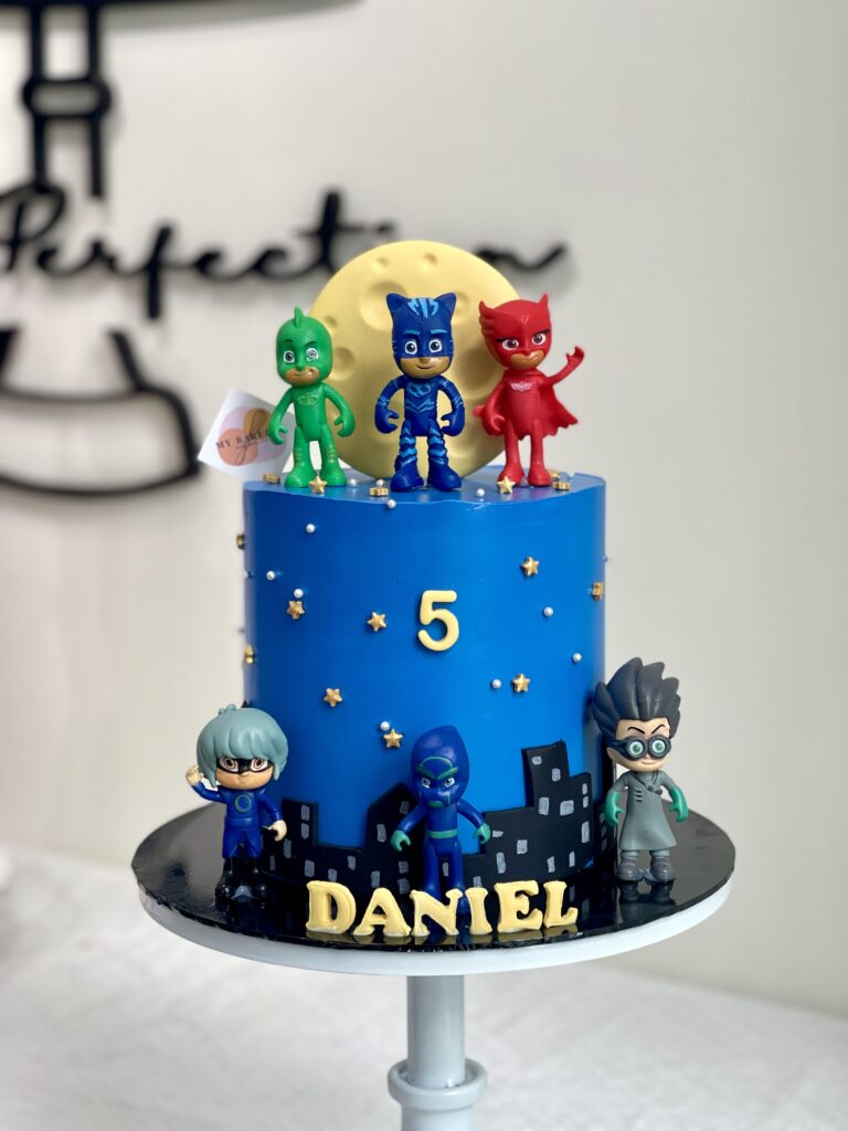 Daniel's PJ Masks Cake | Klang Valley Fondant Cake & Desserts