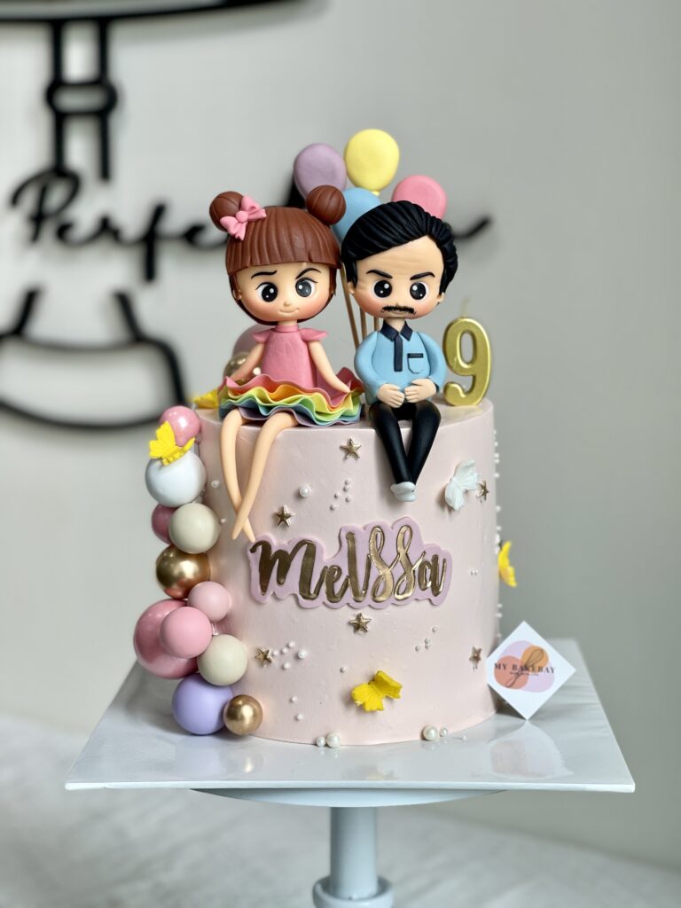 Melissa's Human Figurine Baby Girl Cake | Klang Valley Fondant Cake ...